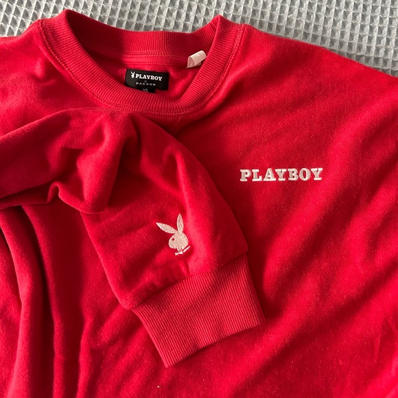 PLAYBOY | Tops | Playboy Cropped Crew Neck | Poshmark